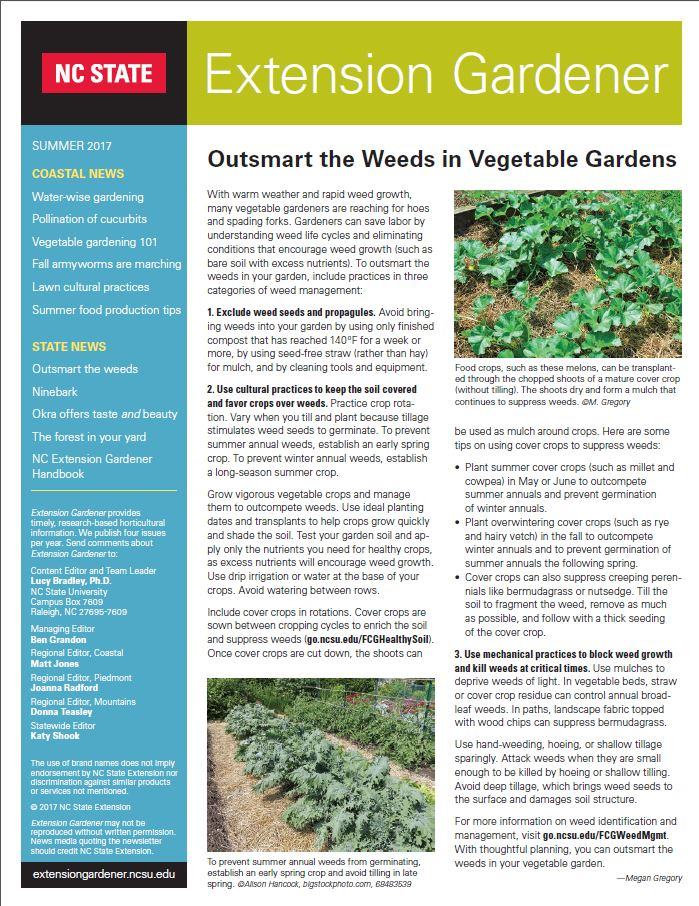 2017-Summer-Coastal-Edition - Extension Gardener | NC State Extension