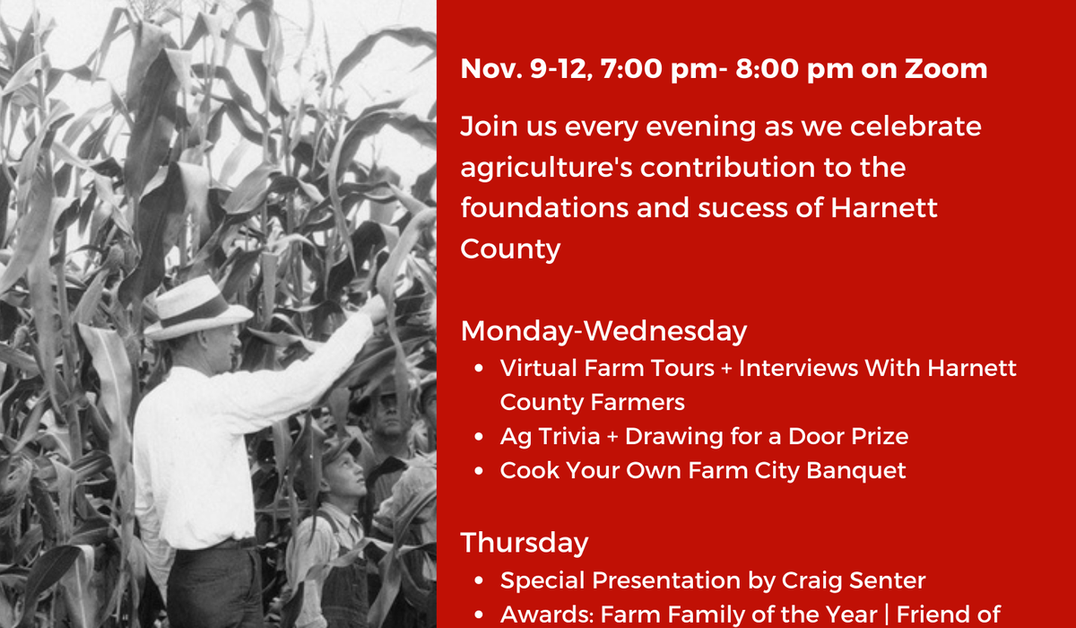 Farm-City Week 2020 | a History of Innovation - Harnett County Center ...