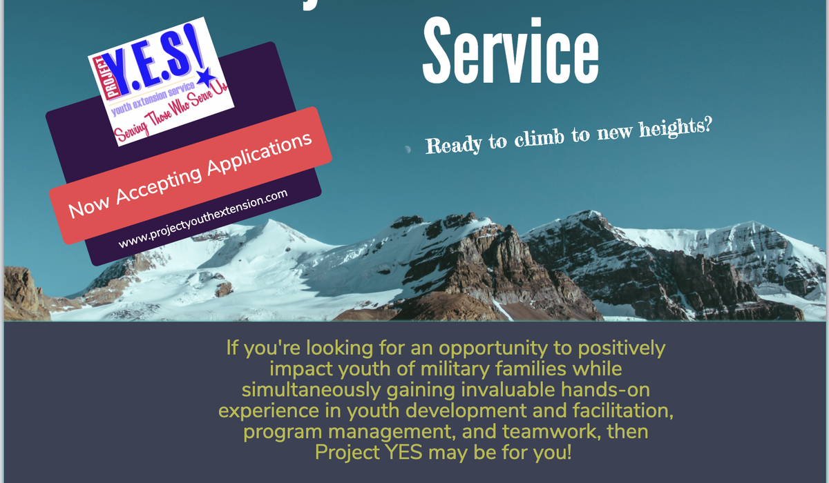 Project YES Now Accepting Applications! - Military Outreach | NC State ...