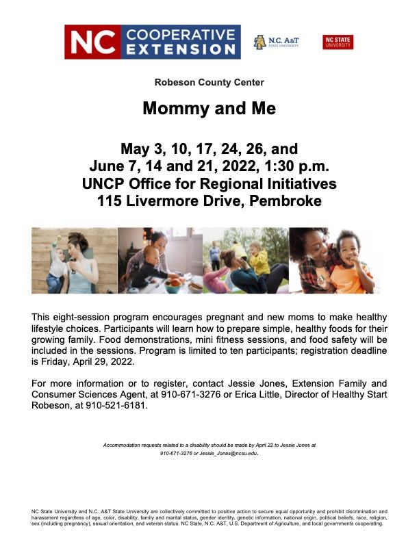 Mommy and Me - Robeson County Center | N.C. Cooperative Extension