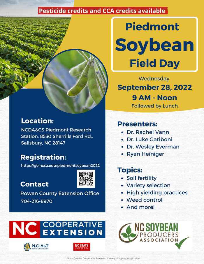 Piedmont Soybean Field Day - Soybeans | NC State Extension