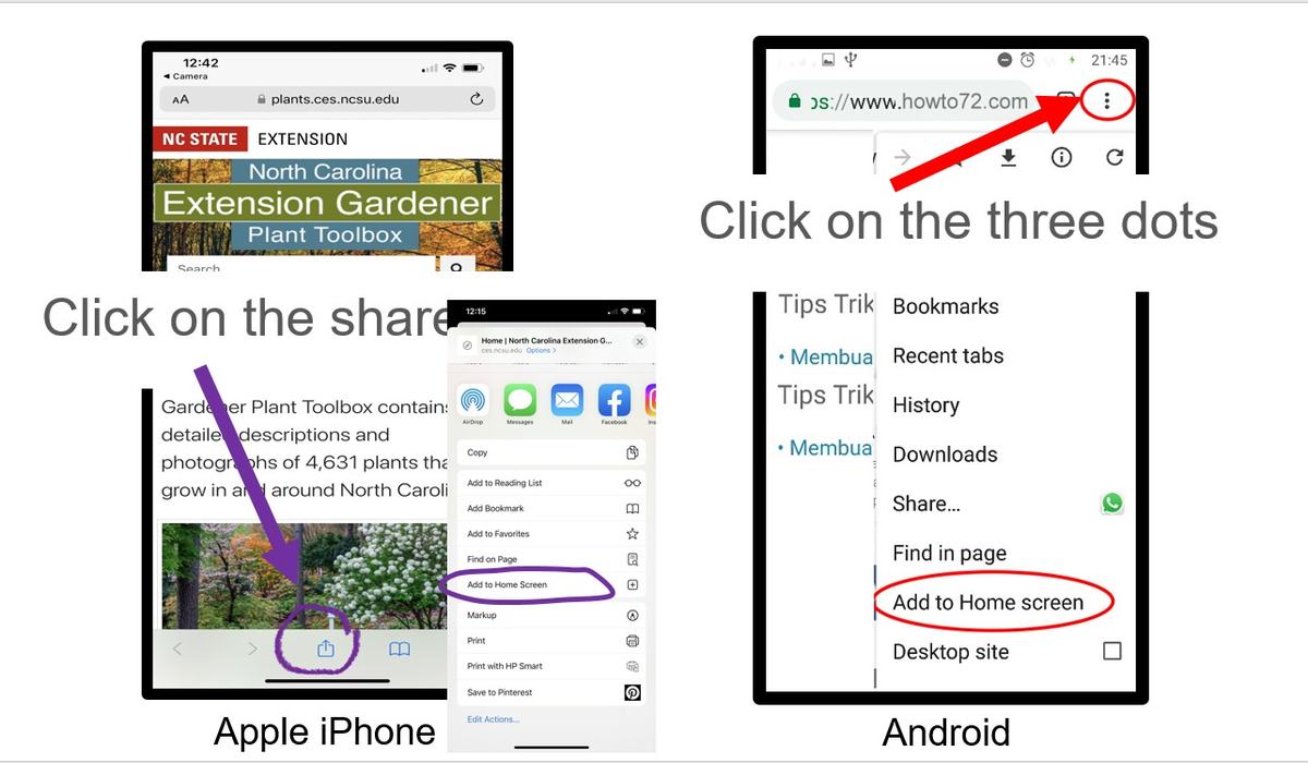 Tip for Putting a Shortcut to the Plant Toolbox on your home screen ...