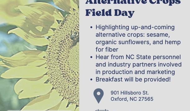 Alternative Crops Field Day - Granville County Center | N.C ...