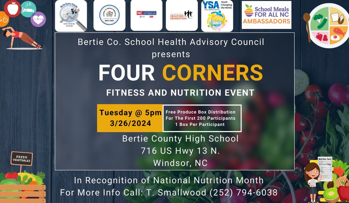 Four Corners Fitness & Nutrition Event - Bertie County Center | N.C ...