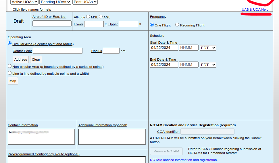 UAV Application Protocols: Filing NOTAMs with the FAA - Caldwell County ...