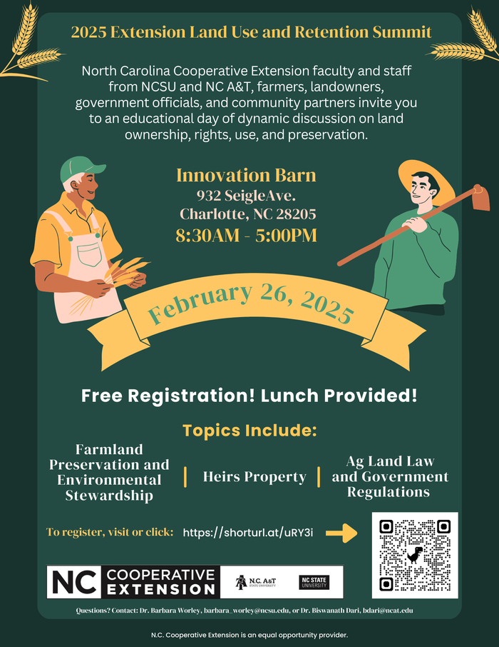 2025 N.C. Cooperative Extension Land Use and Retention Summit ...