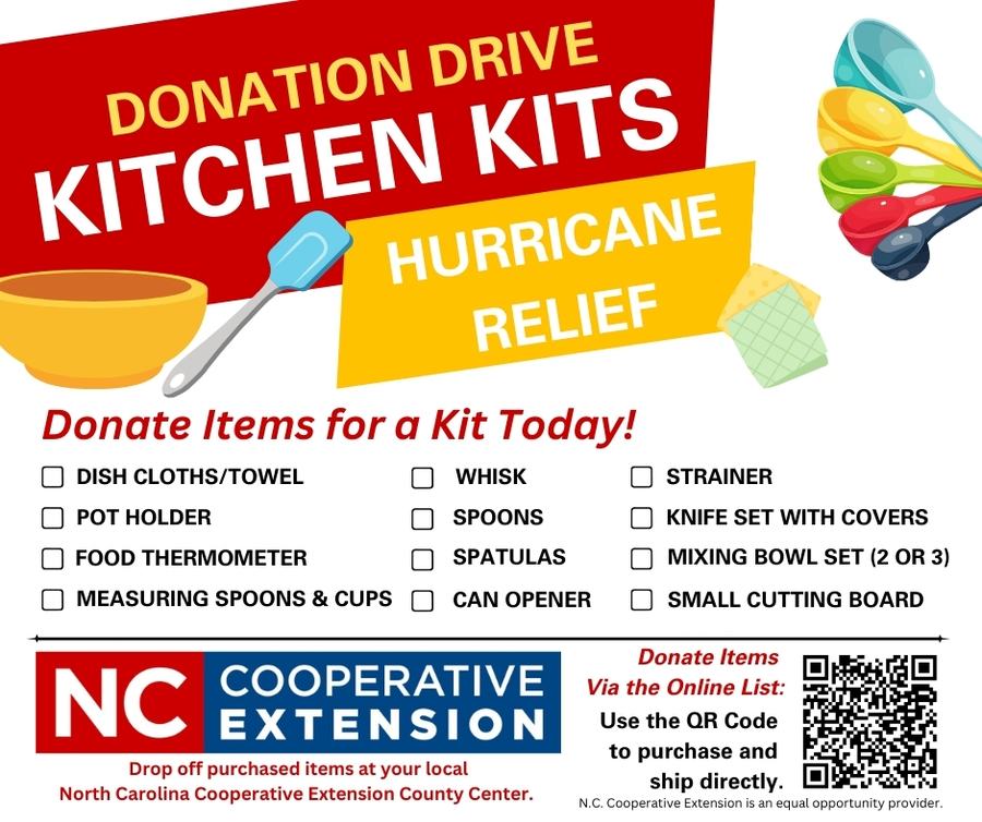 Kitchen Kits for Hurricane Relief: Donate Today! - Cherokee County Center