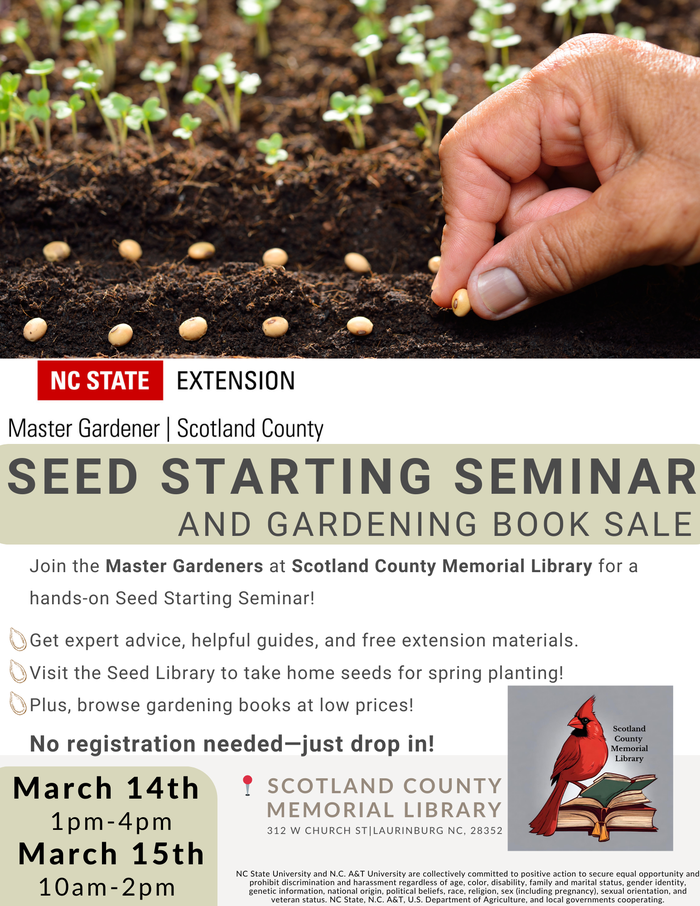 Master Gardeners Host Seed Starting Seminar at Scotland County Memorial ...