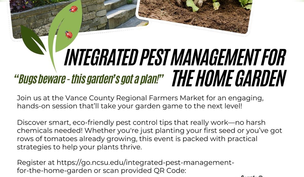 Integrated Pest Management for the Home Garden - Vance County Center ...