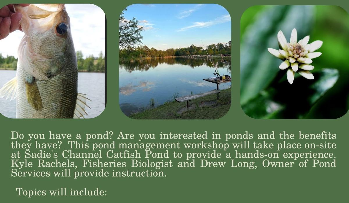 Pond Management for Pond Owners - Robeson County Center