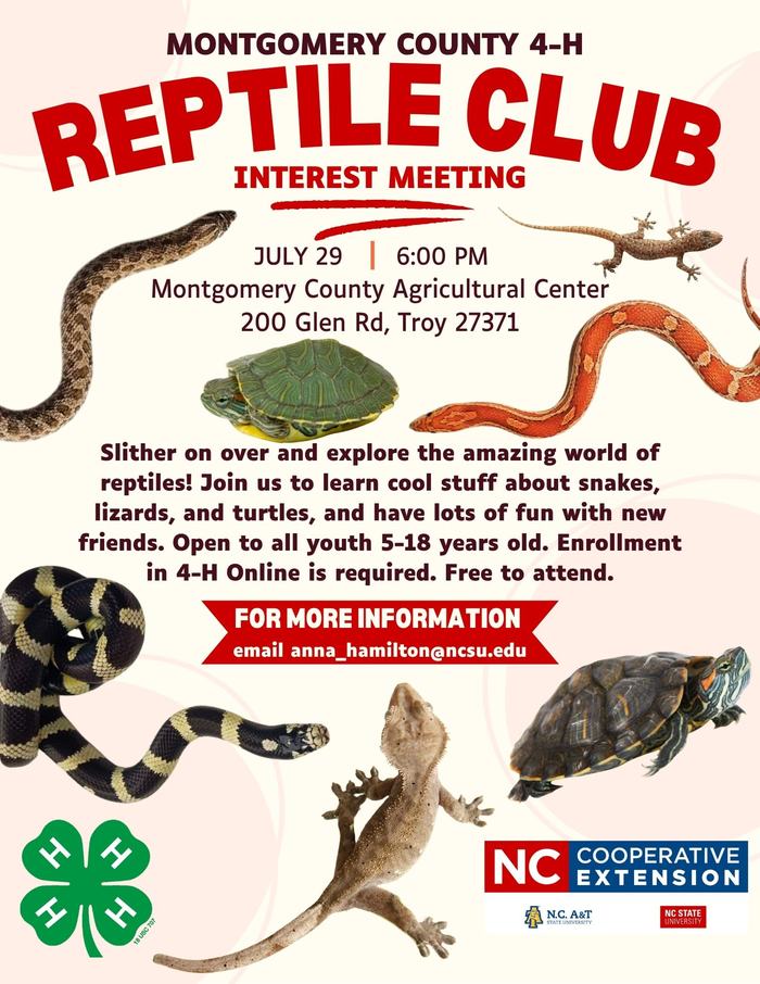 Montgomery 4-H: Announcing Our New Reptile Club! - Montgomery County ...